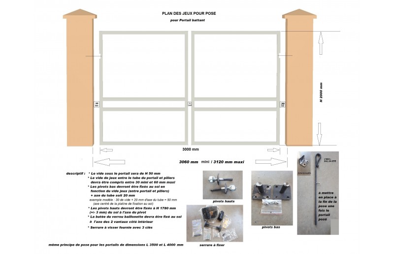 Portail en fer forgé forme demi-rond - Ferronnerie Lovisa